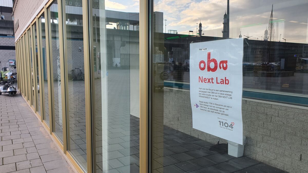 OBA Next Lab Kraaiennest breidt uit naar etalage Bonte Kraai - 1104 en zo